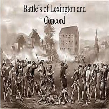 Battles of lexington and concord | PPT