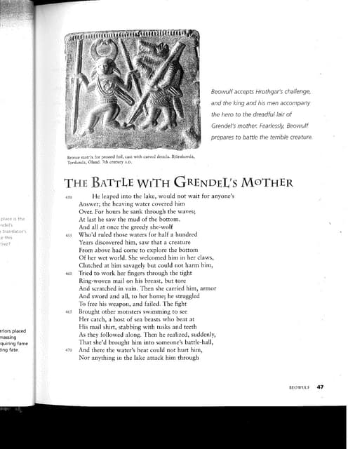 Beowulf: The Battle with Grendel | PPTX