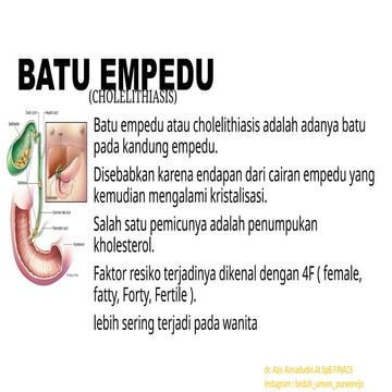 BATU EMPEDU cholelithiasis laparoscopy batu empedu | PPT