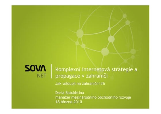 Nový korporátní design SOVA NET | PPT