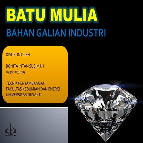 BATU MULIA - BAHAN GALIAN INDUSTRI - BONITA | PDF