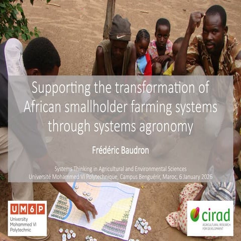 Systems agronomy in African smallholder context | PPTX