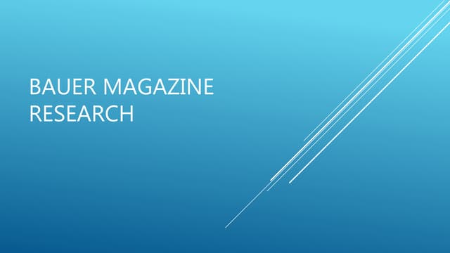 Magazine institutions | PPTX