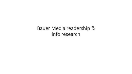 House style analysis of real-life magazines from Bauer Media | PPTX