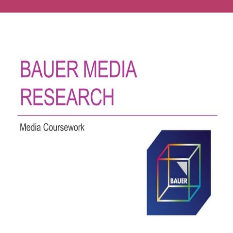 Bauer Media Research | PPTX