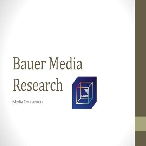 Bauer media research | PPT