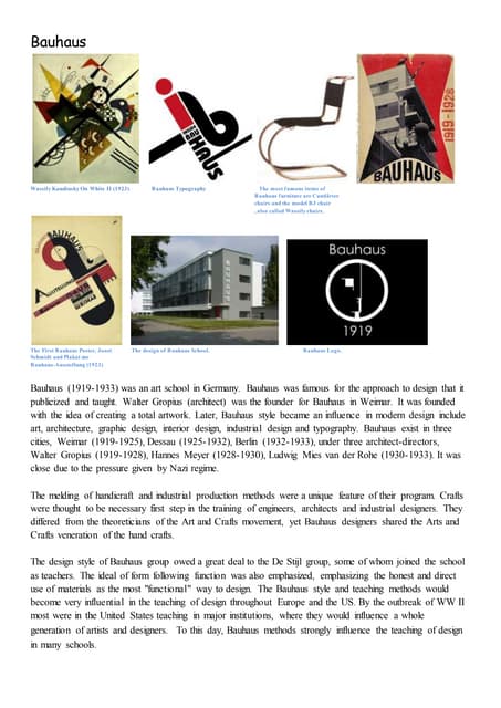 Bauhaus presentation | PPT