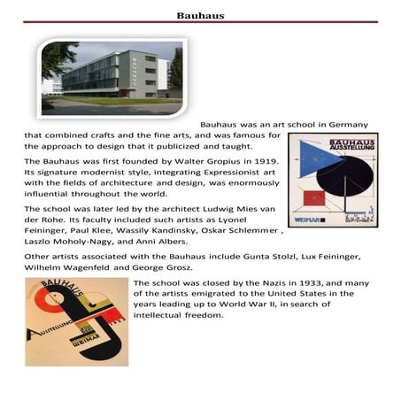Bauhaus | PDF