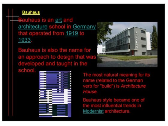 The history of Bauhaus art school presentation | PPTX