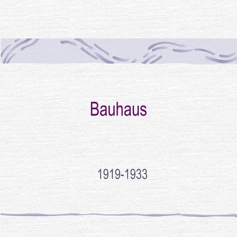 Bauhaus examples | PPT