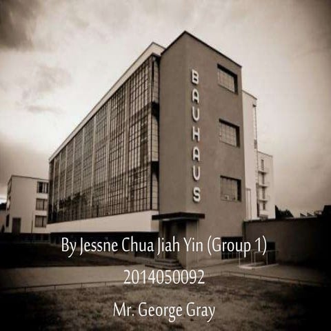 Bauhaus presentation | PPTX