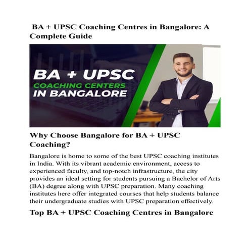 BA+upsc coaching centers in Bangalore...docx