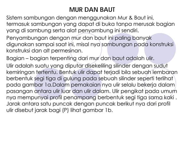 MATERI 2 gambar teknik (Gambar Baut dan Mur).pptx