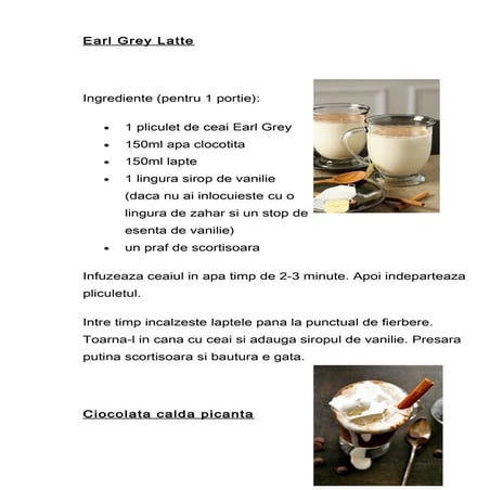 Bauturi calde de iarna | DOC