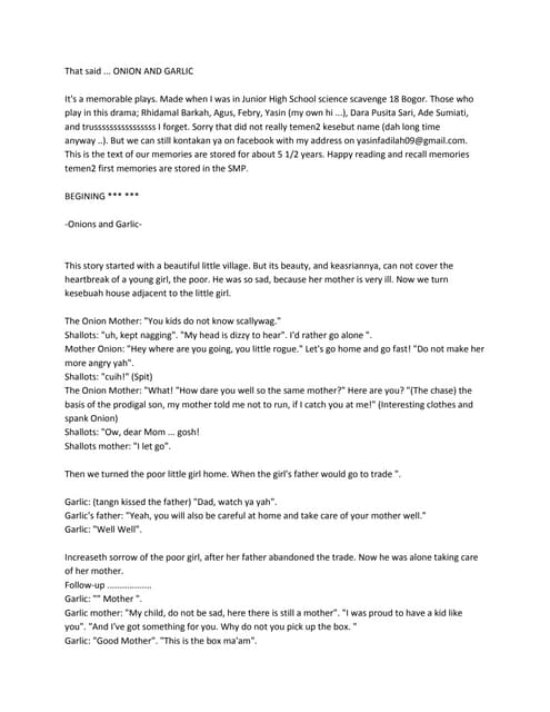 Script of English Musical Drama, Beauty and The Beast | PDF