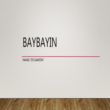 Baybayin | PPTX