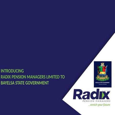 Bayelsa State Government, Presentation by a Pension Company | PPTX