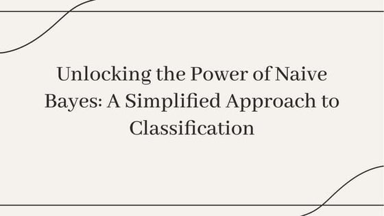 Naive Bayes | PPTX