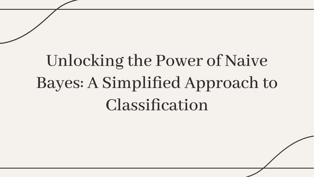 Naive Bayes | PPTX