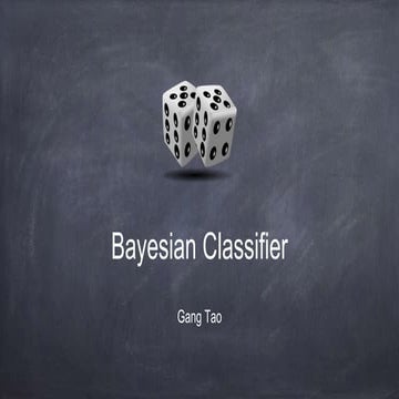 Bayesian Classification | PPTX | Technology & Computing