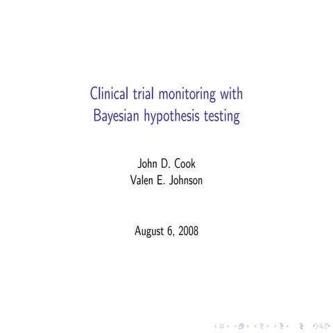 Bayesian Hypothesis Testing Ppt