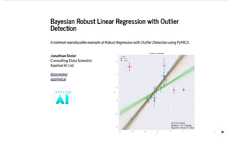 Bayesian Robust Linear Regression With Outlier Detection