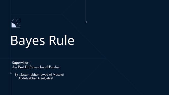 Bayes rule (Bayes Law) | PPTX | Physics | Science