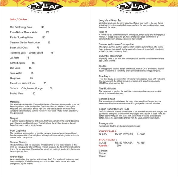Bayleaf Menu | PDF