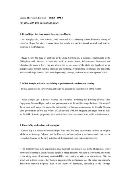 Famous filipinos in the field of science | PPTX