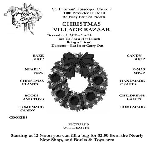 Bazaar flyer 2012 | PDF