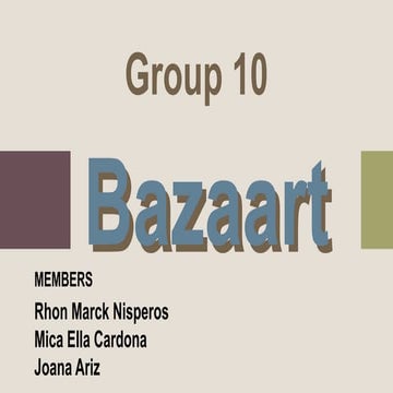 Bazaart.pptxopwoosopwjdowdowbdlibbexoubw | PPT