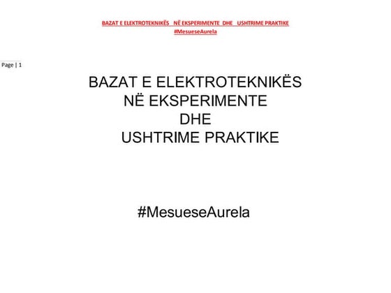 ELEKTROTEKNIK | PDF