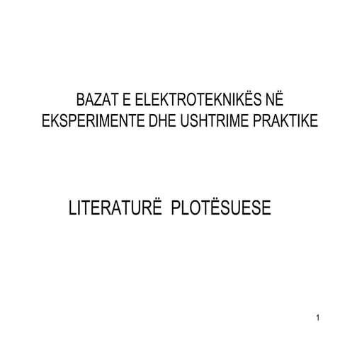 Bazat e-elektroteknikes-ne-eksperimente-dhe-ushtrime-praktike | PDF