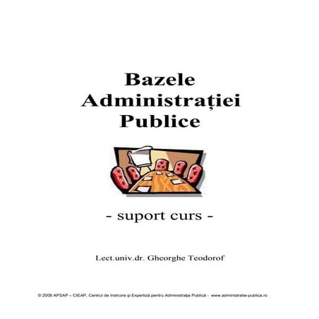 Bazele administratiei publice | PDF