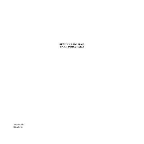 Baze podataka teorija 2 cas prezentacija | PPTX