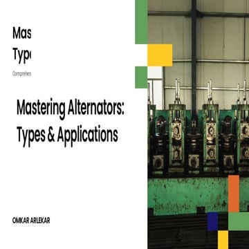 collect information/produce brochures on different types of alternators ...