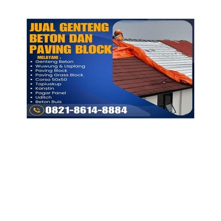 Atap rumah ideal genteng beton cor kokoh untuk rumah idaman Anda | PDF