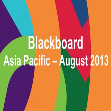 Bb asia-meetings | PPTX | Undergraduate Education | College Education