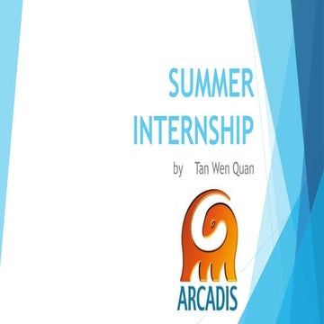 Summer Internship Presentation | PPTX