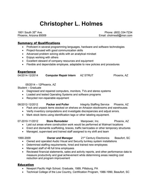 JosephRPetroResume2016Q4-2.docx | Operating Systems | Computer Software and Applications