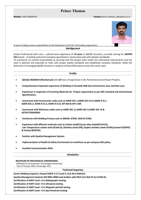 Piping supervisor Cv.mohamad anwar malik | PDF