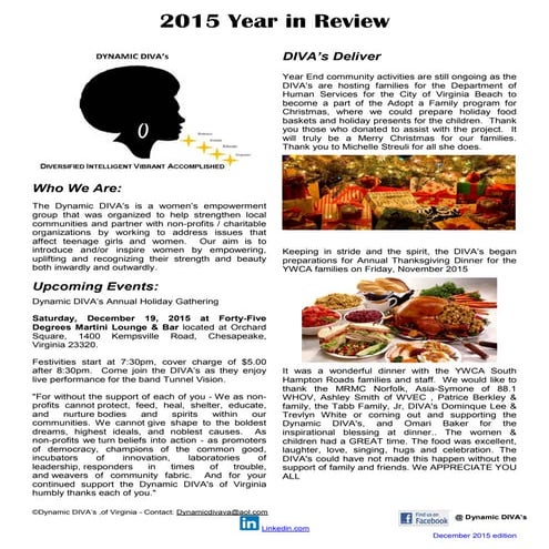 2015 Year in Review Newsletter | PDF