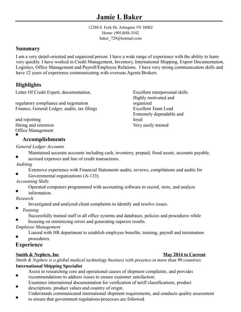 Jessica Harris Resume | DOCX | Logistics and Transportation Industry ...