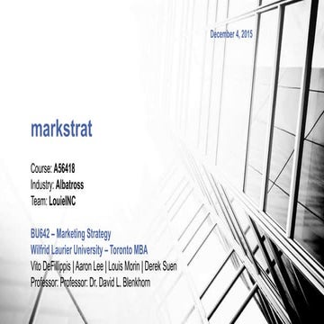 Markstrat - LouieInc | PPT