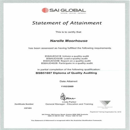 BA Certificate | PDF