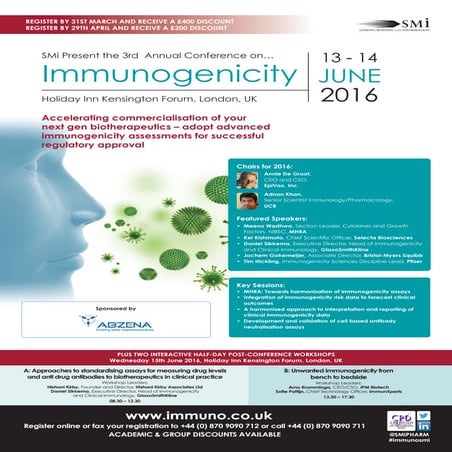 Immunogenicity and Bioassay Summit 2014 | PDF