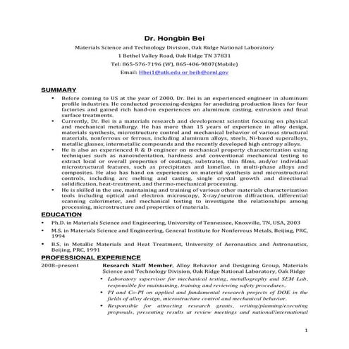 Hongbin Bei-2016 | PDF