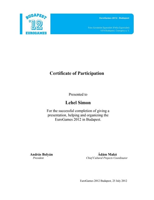 Simon Lehel recommendation | PDF