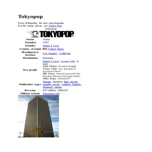 Tokyopop | DOCX