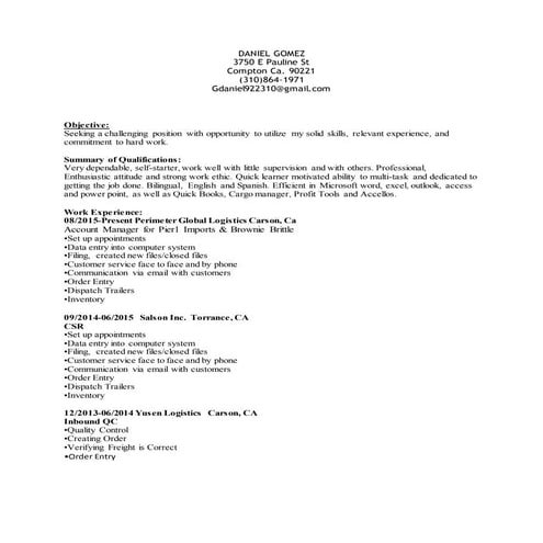 Donnie+Resume | DOCX